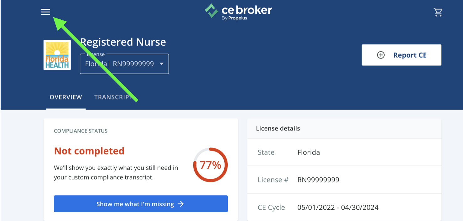 Obtaining Receipts for Payments – CE Broker