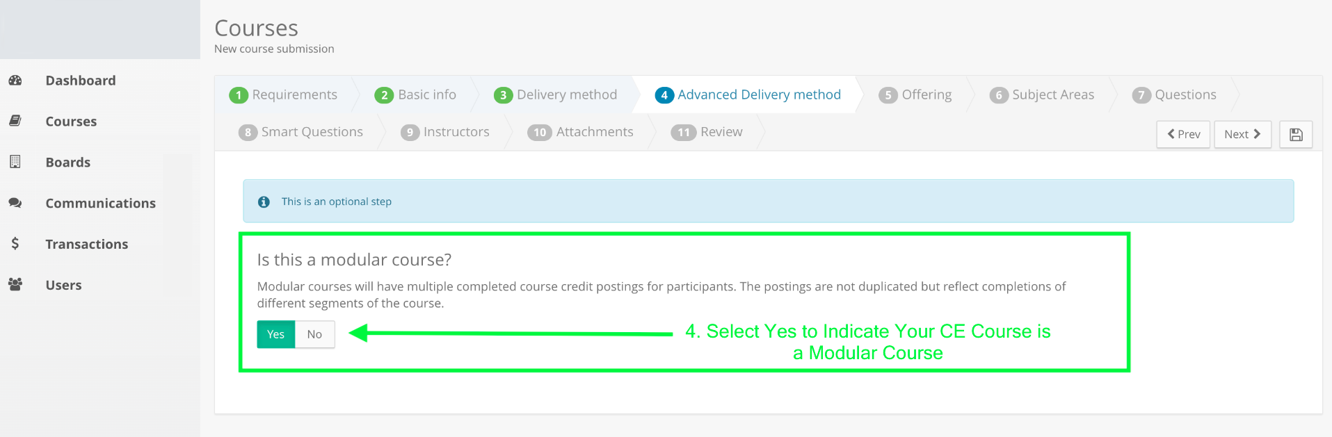 Creating a Modular Course – CE Broker