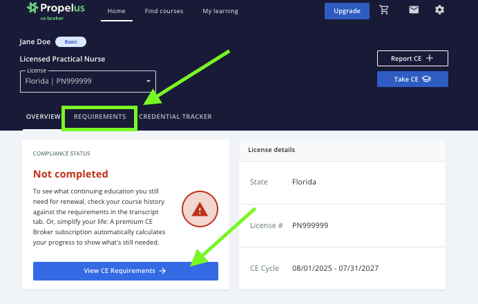 Understanding Your Continuing Education Requirements with the Basic Account – CE Broker