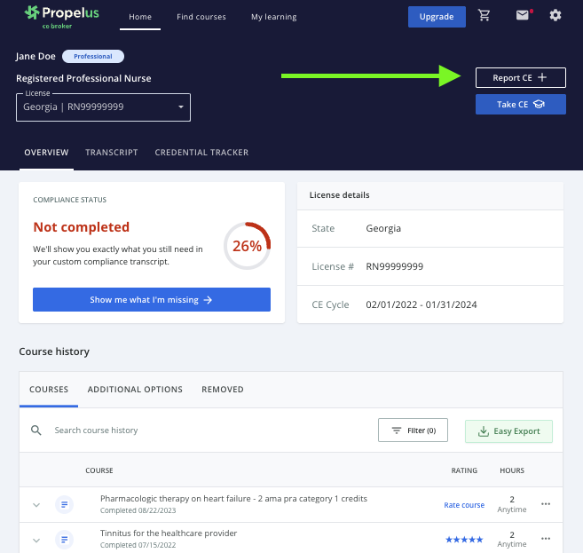 How to report the Verification of Competency - 500 hours worked exemption for Georgia Nurses ...